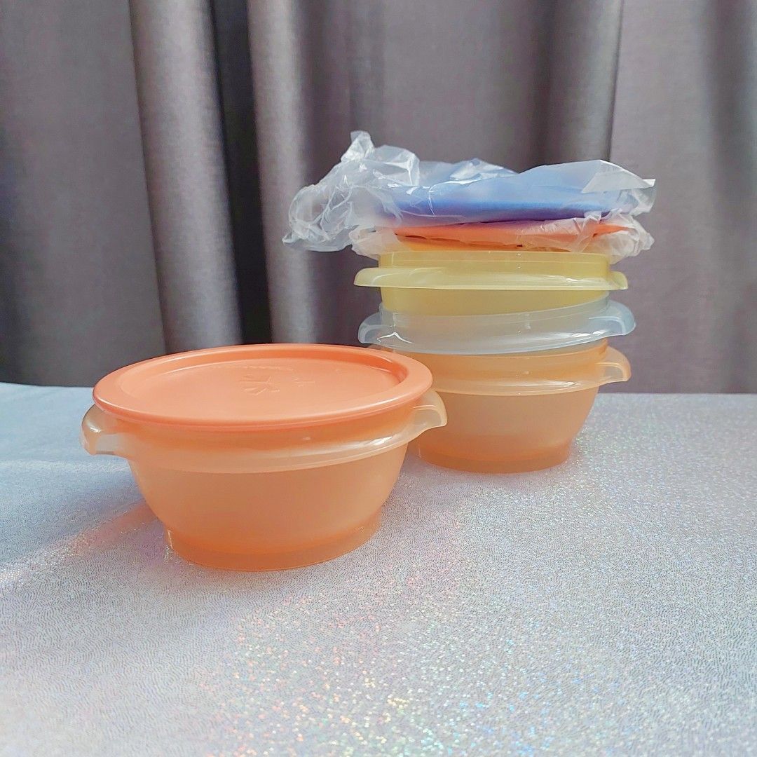 Tupperware Round Food Storage Plastic Containers 12cm 13cm Lunch box ...