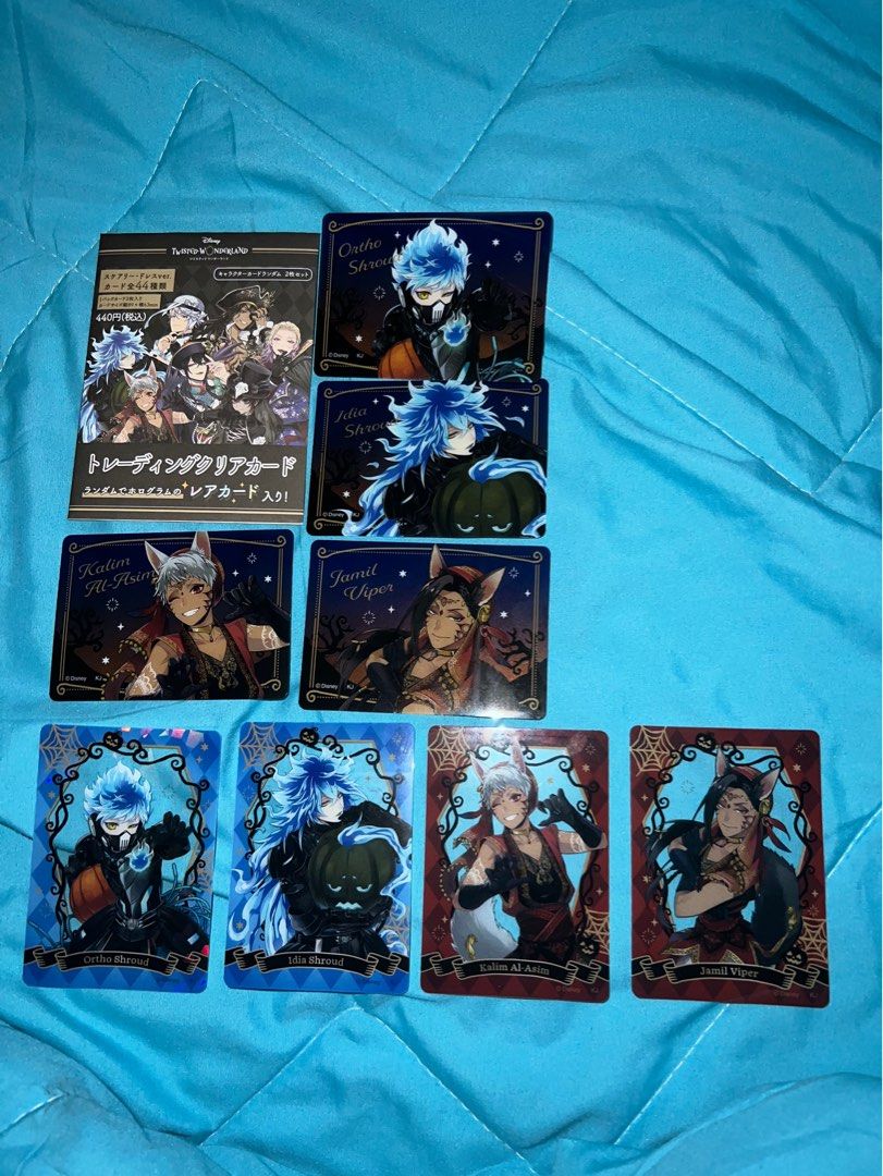 #TWST #instocks Disney Twisted Wonderland Halloween Clear Cards ...