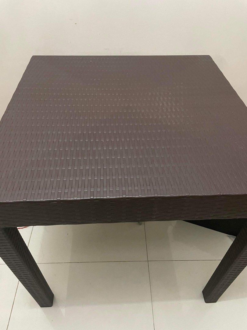 Dining Table with Chair (Uratex) on Carousell