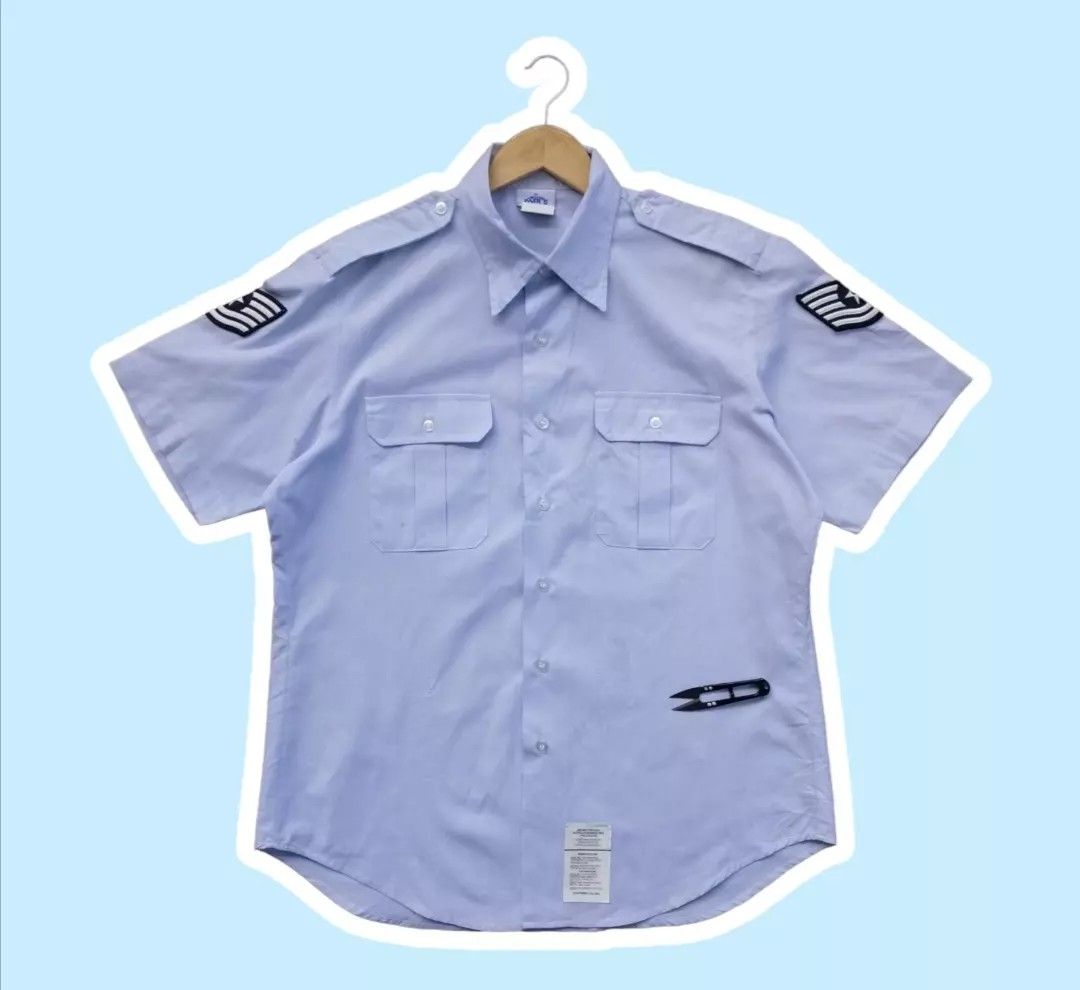 Us Air Force Short Sleeve Uniform Shirt Mens Fashion Tops And Sets