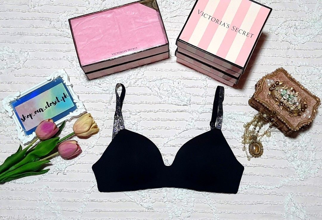 Victoria's Secret | Seamless Lightly Padded Glitter Strap Logo Non ...