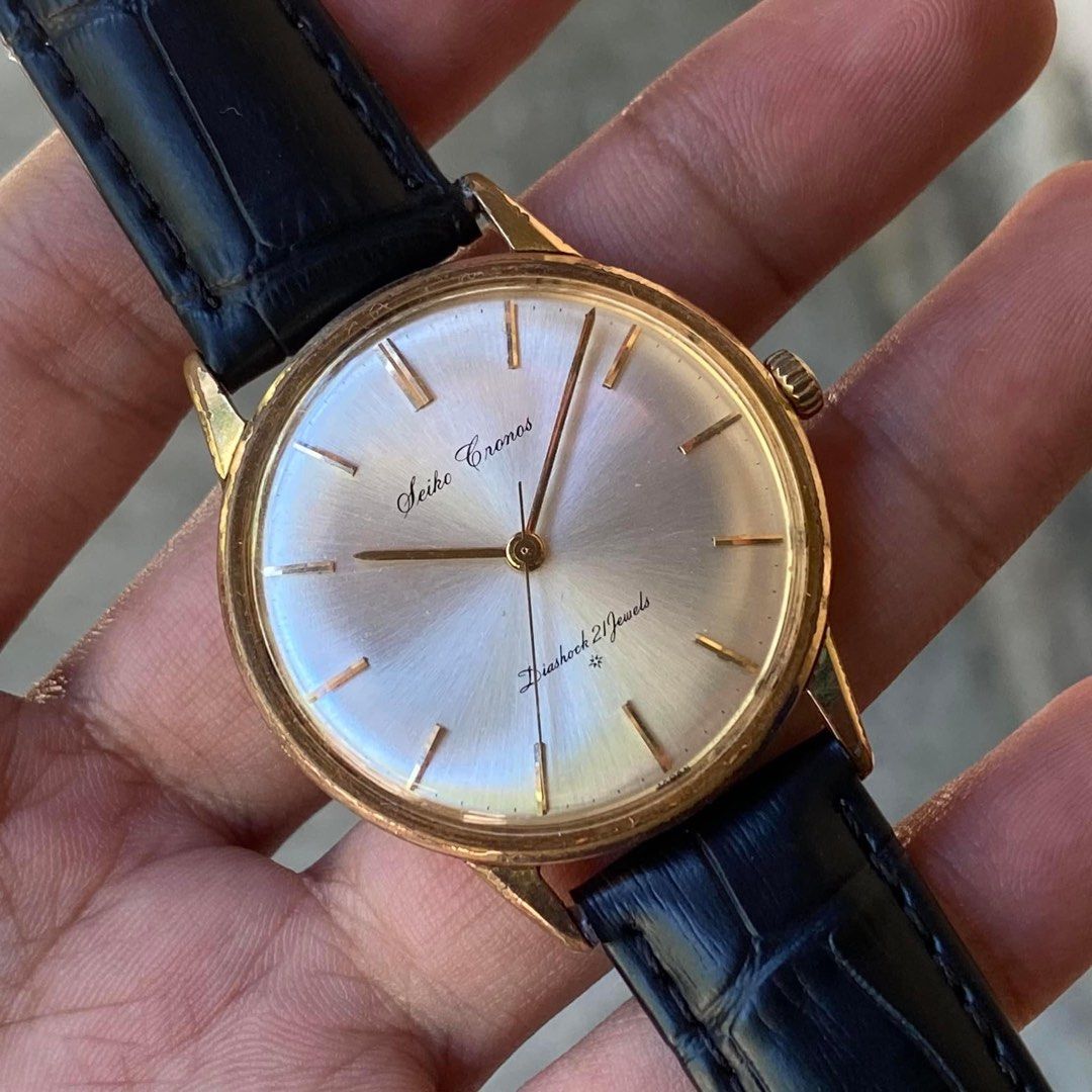 Vintage Seiko Cronos Ref. 15012A Gold Plated Wristwatch, Women's ...