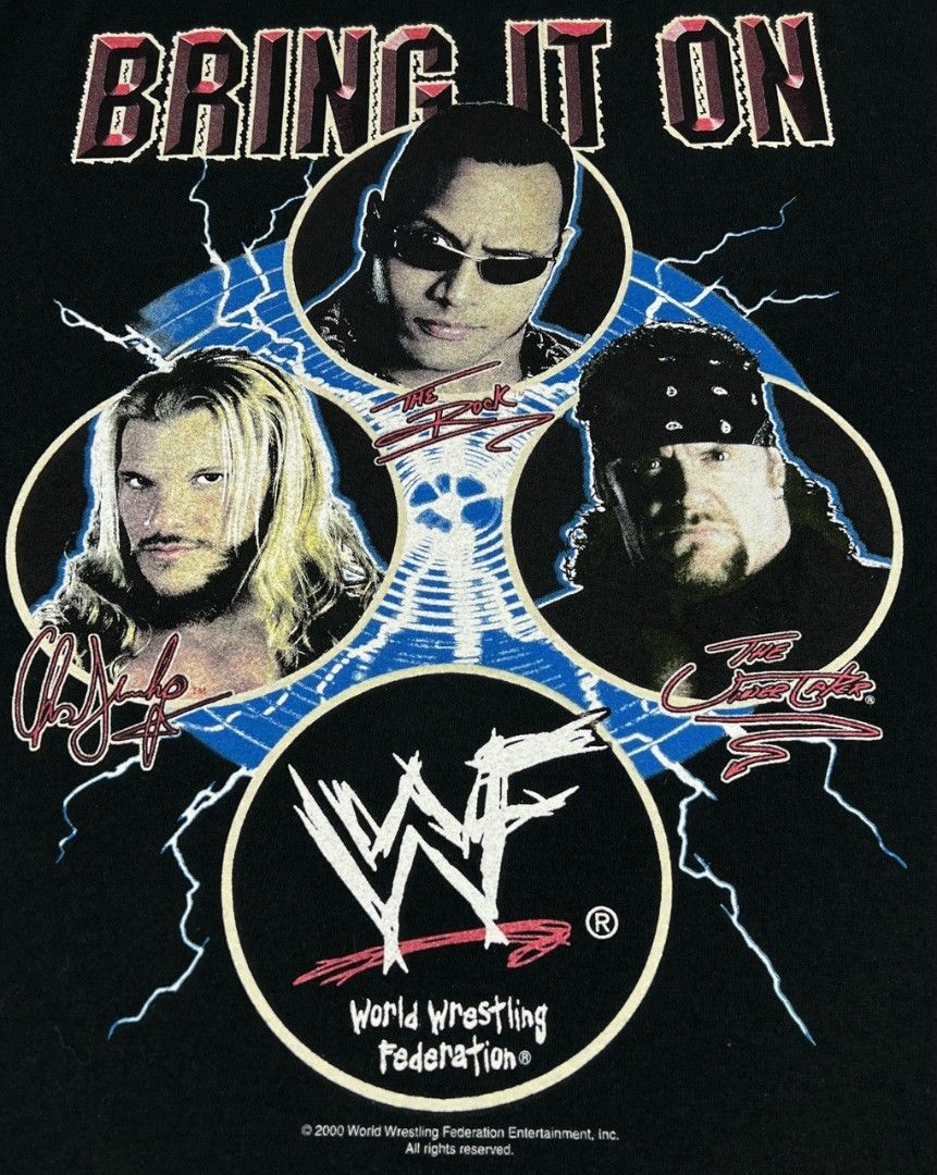 Vintage wwf wwe bring it on, Men's Fashion, Tops & Sets, Tshirts & Polo ...