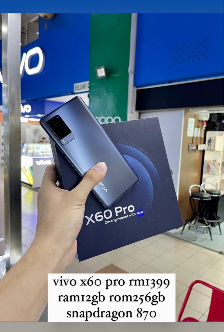 VIVO X60 PRO (12GB/256GB) RM1399 SNAPDRAGON 870, Mobile Phones ...