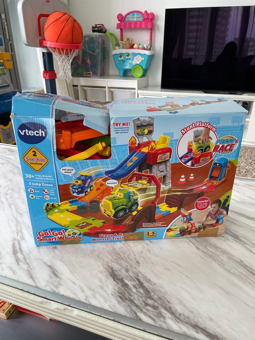 VTech Go Go Smart Wheels Press & Race Monster Truck Rally, Babies ...