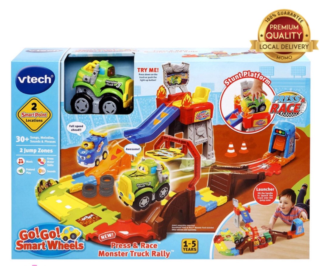 VTech Go Go Smart Wheels Press & Race Monster Truck Rally, Babies ...