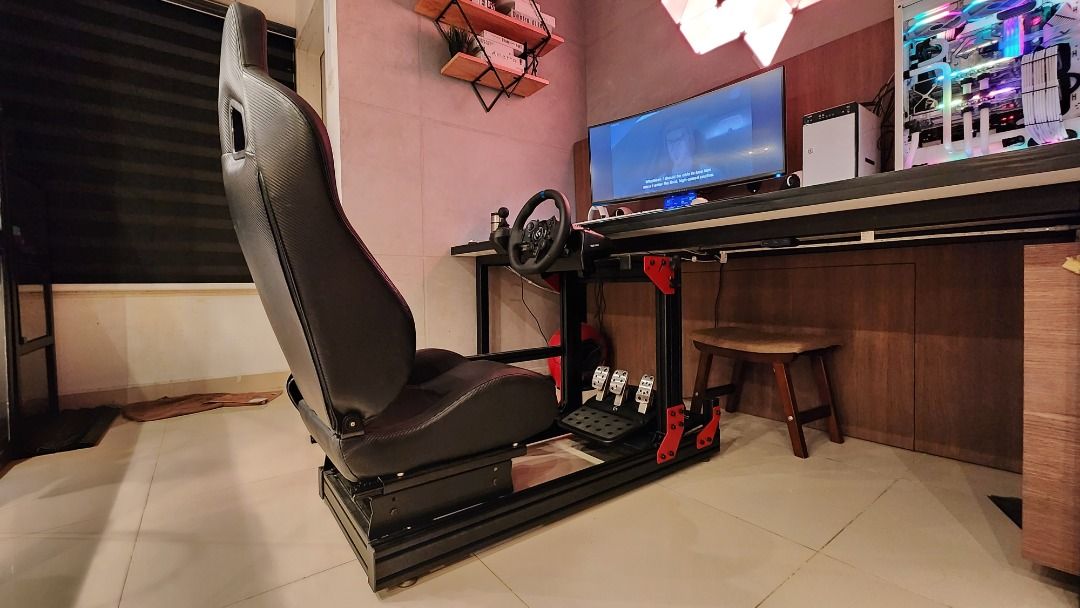 WTS SIMMATCH GT1 ALUMINIUM 4080 HIGH PROFILE COCKPIT SIMULATOR, Video ...