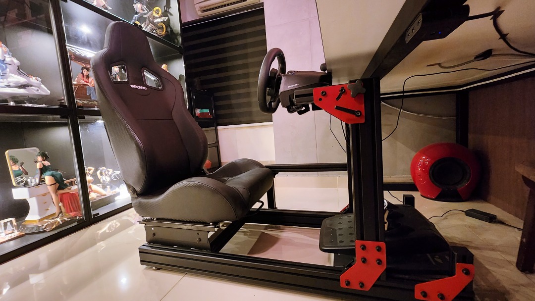 WTS SIMMATCH GT1 ALUMINIUM 4080 HIGH PROFILE COCKPIT SIMULATOR, Video ...