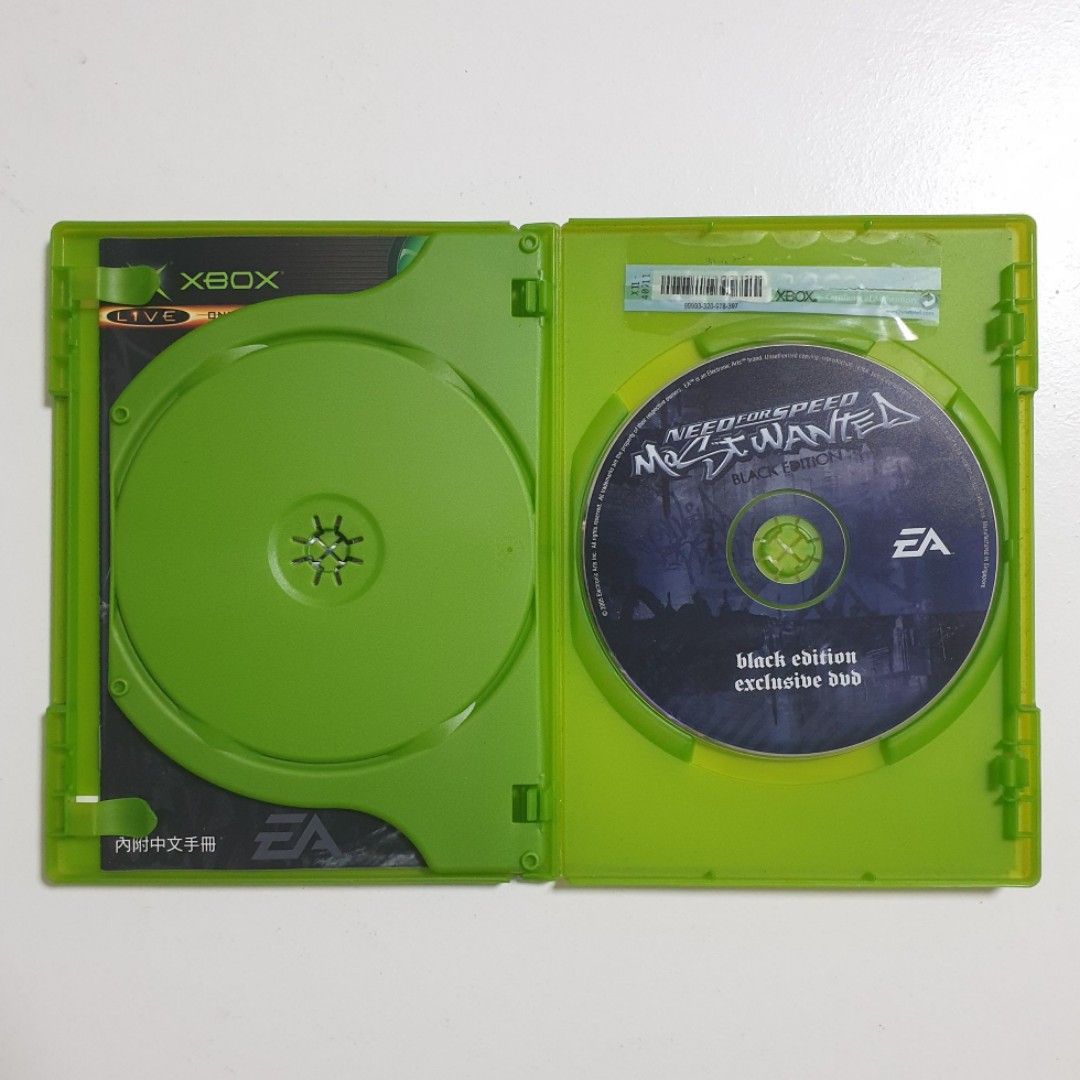 Xbox Classic Original Need for Speed Most Wanted Black Edition NTSC-J ...