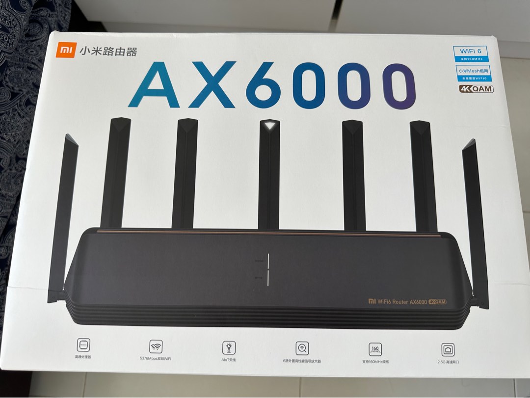Xiaomi AX6000 AIoT router, Computers & Tech, Parts & Accessories ...