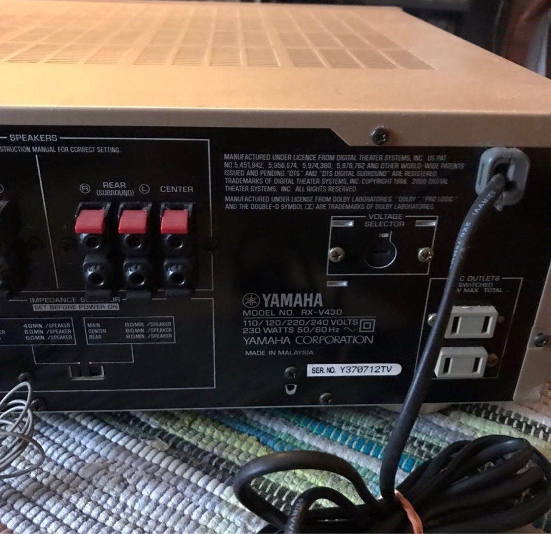 Yamaha receiver RX -V430 (integrated amplifier) with remote control ...