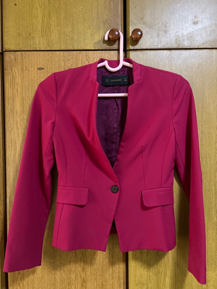 ZARA Red Coat, Women's Fashion, Coats, Jackets and Outerwear on Carousell