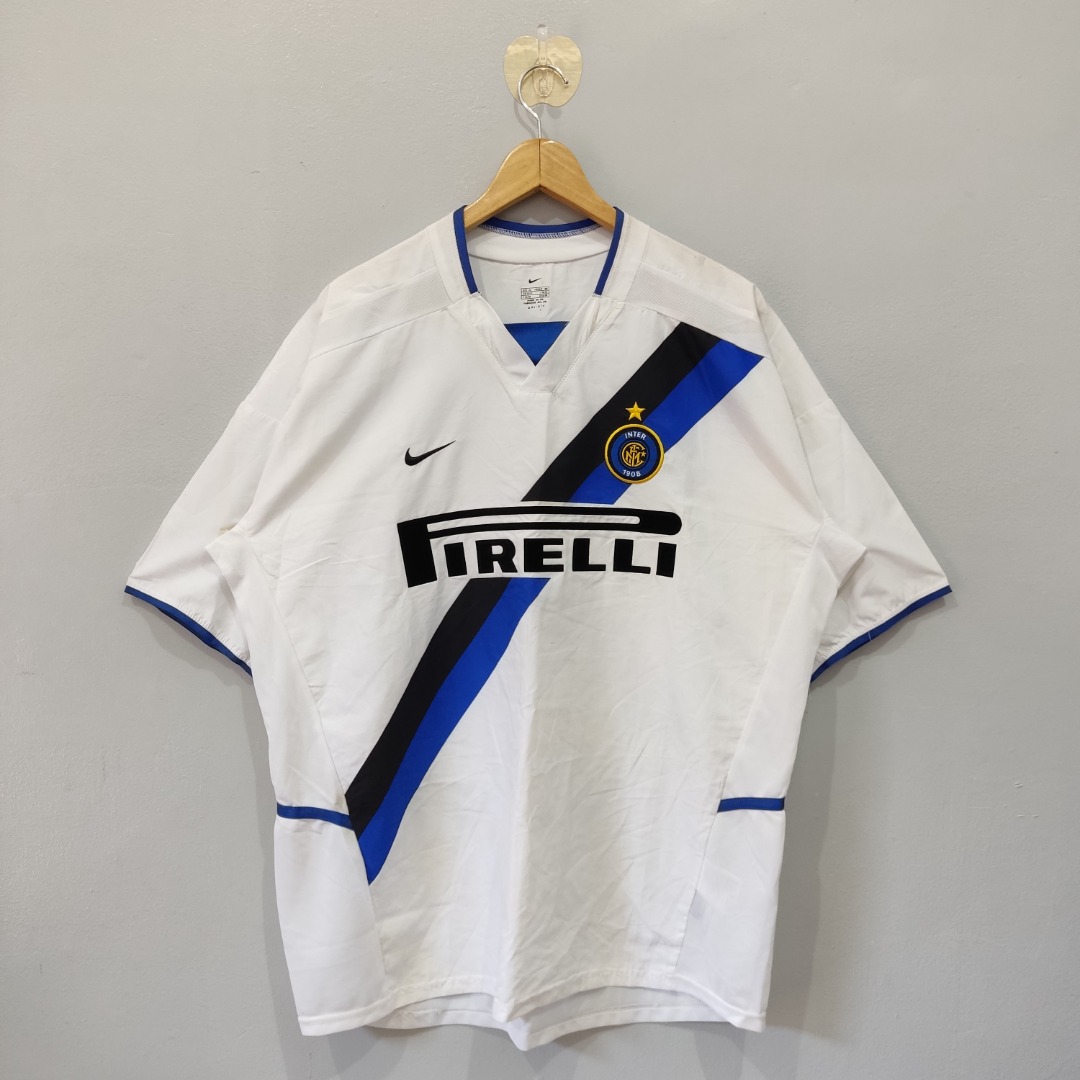 02/03 Nike Inter Milan Home Football Soccer Jersey Kit on Carousell