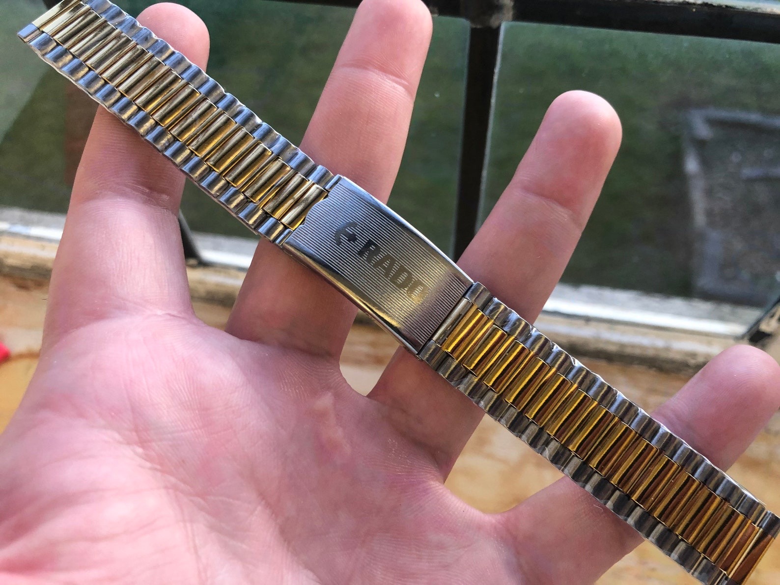 18mm RADO DIASTAR two tone steel gold Strap, Luxury, Watches on Carousell