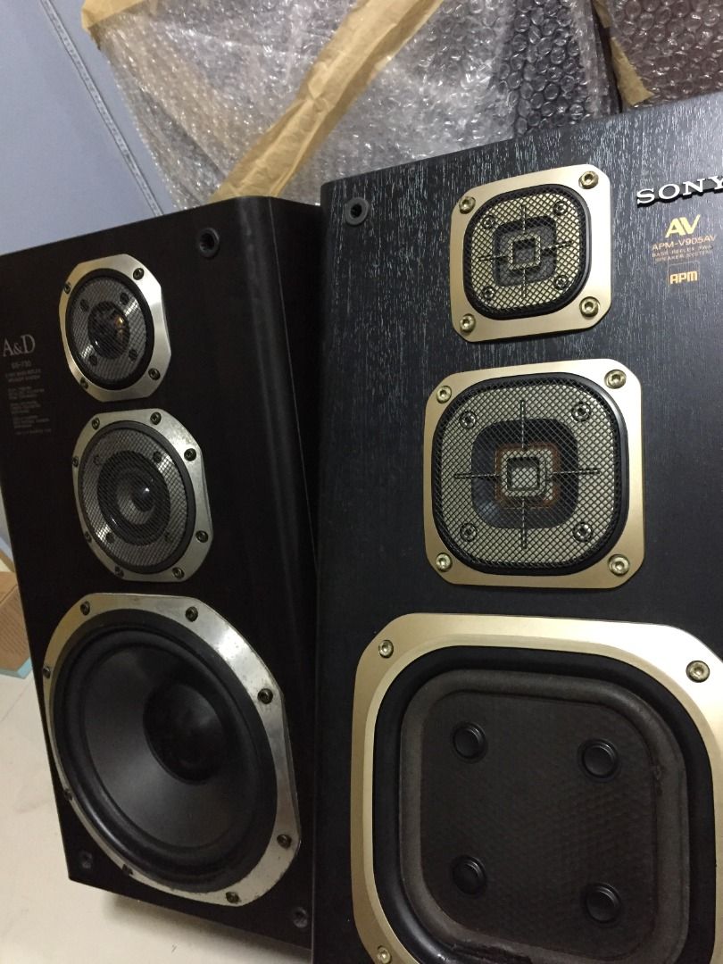 Sale!!!!! Vintage Sony Speaker System APM-V905AV/Vintage Akai A&D SS ...