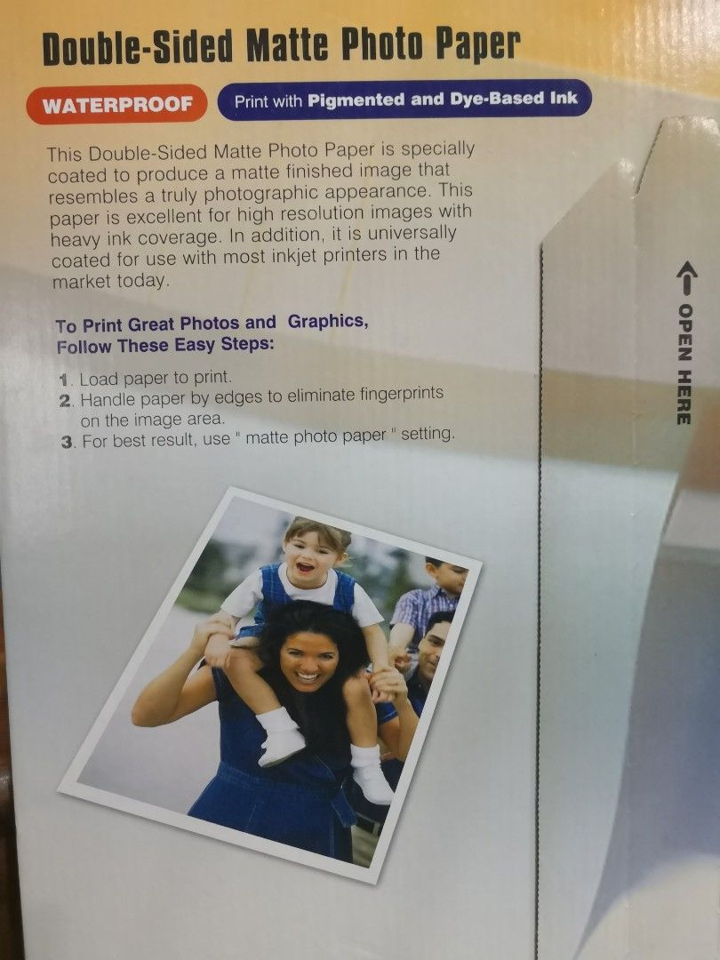 20 pieces A3 Matte Photo Paper double sided, Hobbies & Toys, Stationery ...