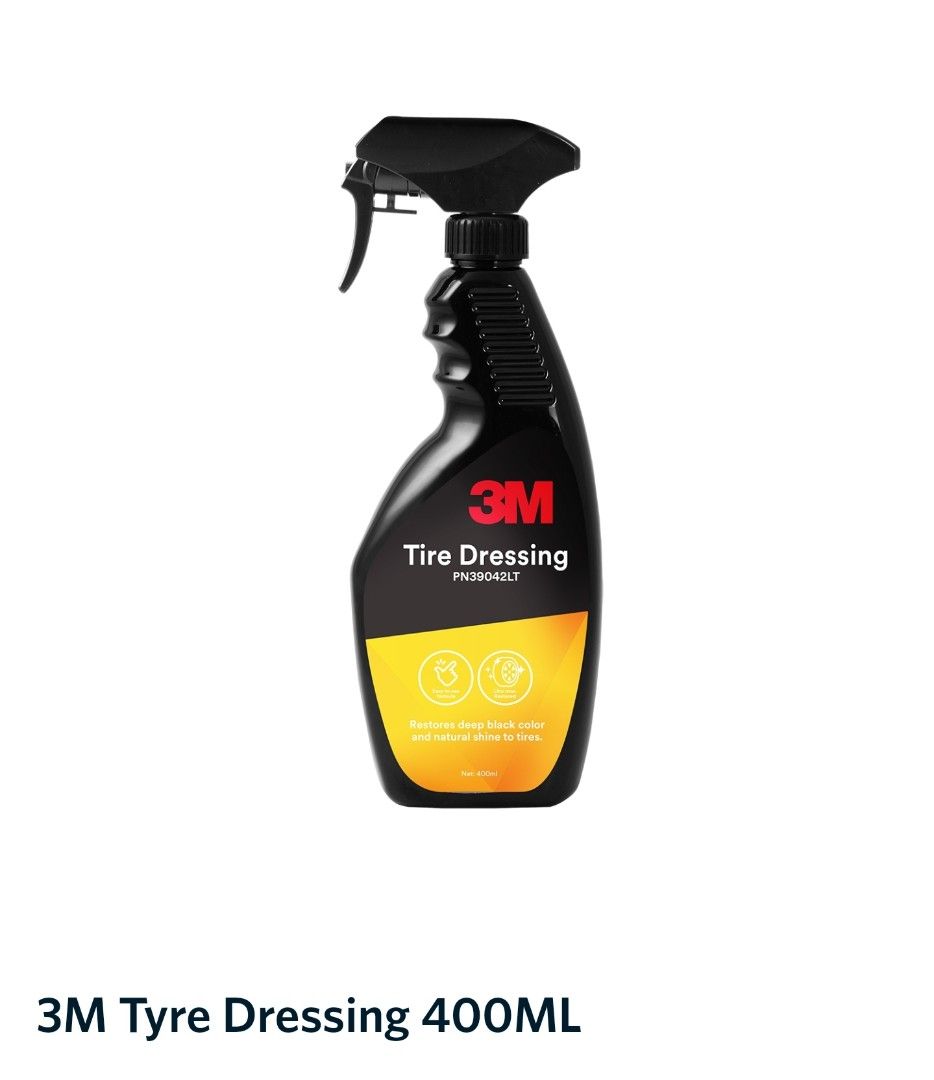 2 bottles! 3M spray on car wax & car tyre dressing spray, Car ...