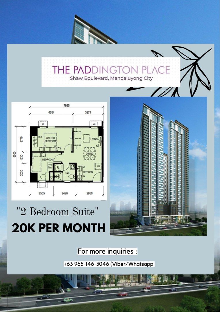 2BR-20K/Month NO DP Pre selling Rent to Own Mandaluyong Condo in Shaw ...