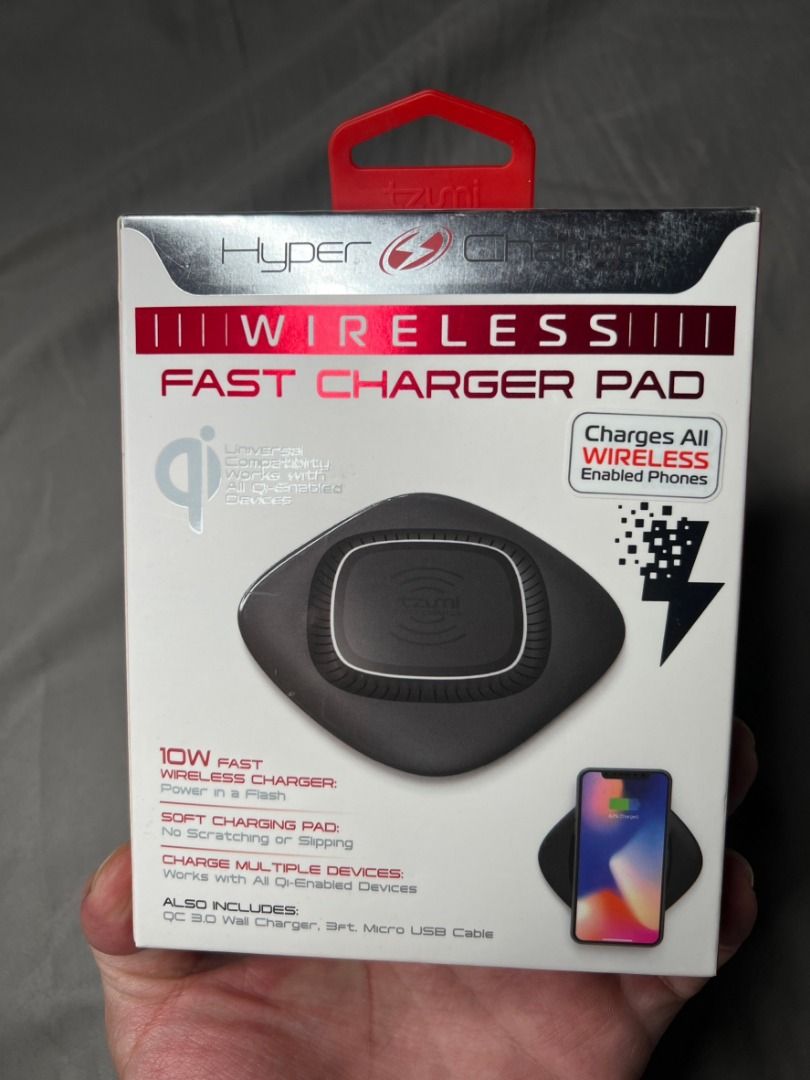 台灣現貨 全新原裝wireless HYPER CHARGE 無線快充 無線充電器 無線充電盤 充電盤 充電座 充電器-E3, 手機及配件, 電子周邊配件及產品, 電池及充電器在旋轉拍賣