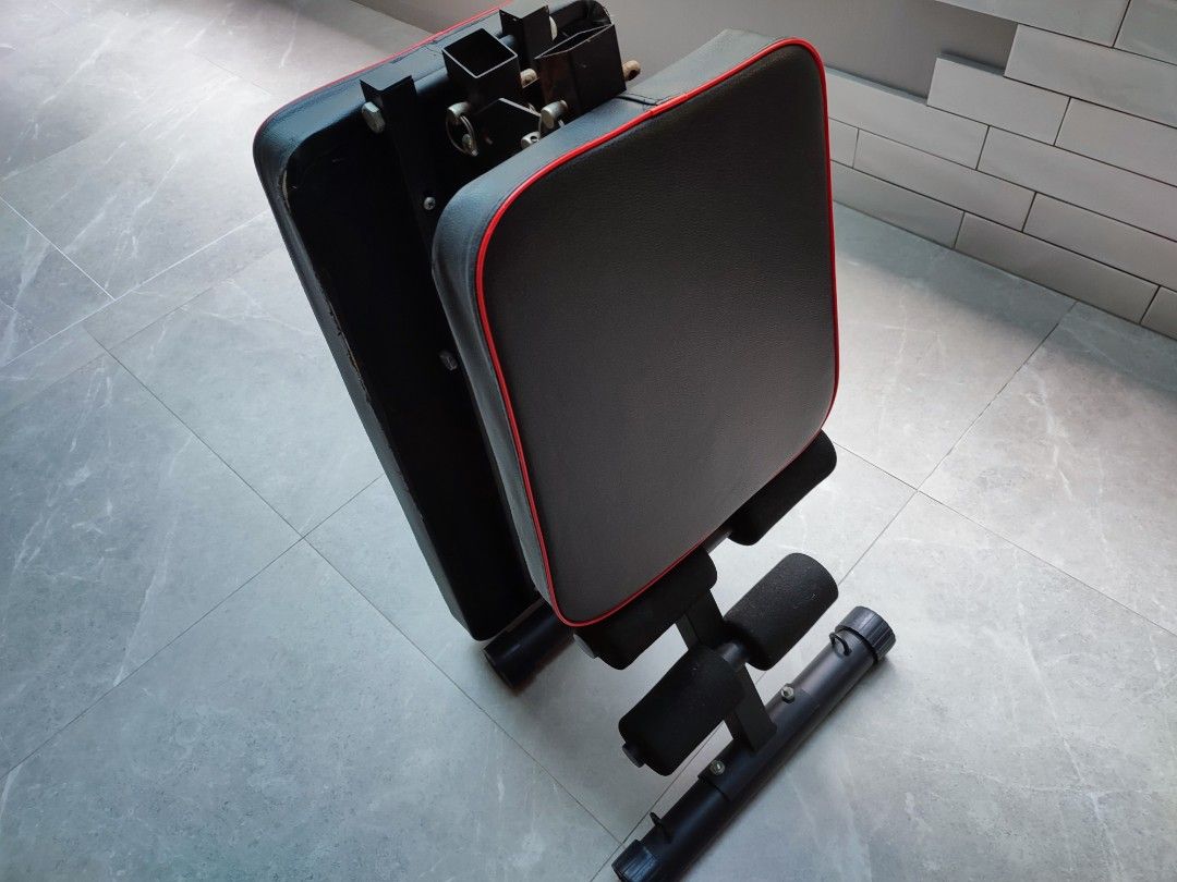 Adjustable and foldable gym bench, Sports Equipment, Exercise & Fitness ...
