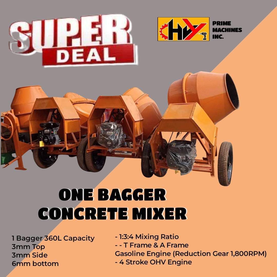 A-FRAME ONE BAGGER CEMENT MIXER, Commercial & Industrial, Construction ...