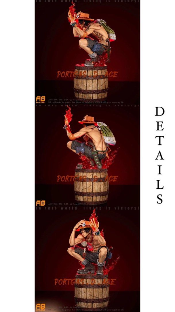 AO Studio - One Piece Series - Portgas D Ace, Hobbies & Toys, Toys ...