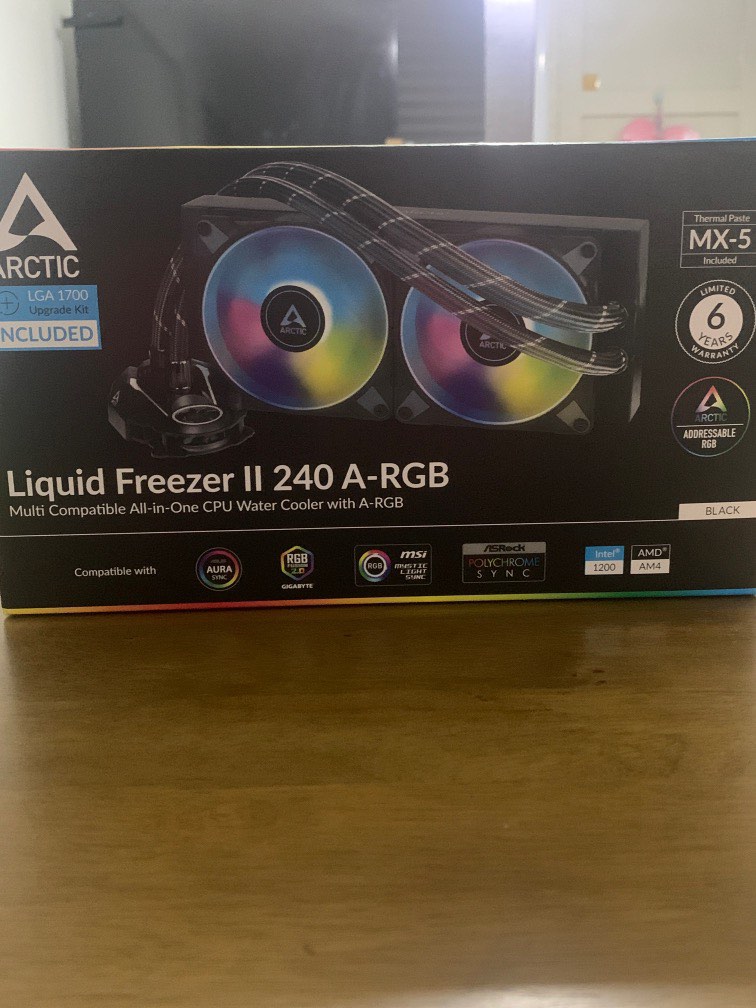 arctic liquid freezer II 240 A-RGB & nzxt x53 white, Computers & Tech ...