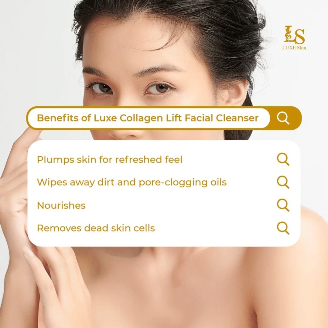 Authentic Luxe Skin Collagen Lift Facial Cleanser 120 ml, Beauty ...