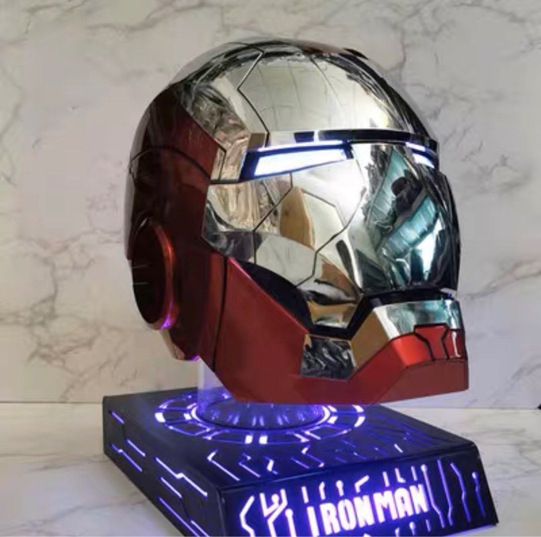 Automatic Mark5 iron man mask (silver edition), Hobbies & Toys, Toys ...