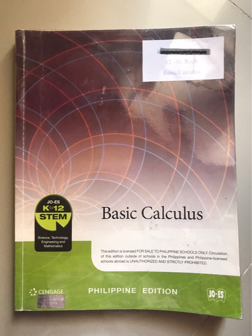 Basic Calculus Cengage Grade 11 & 12 STEM Book, Hobbies & Toys, Books ...