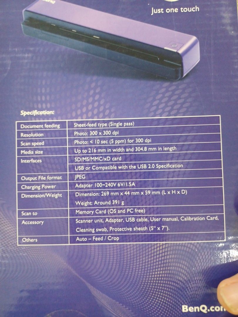 BENQ CP100 Photo Scanner (a4 size), Computers & Tech, Printers ...