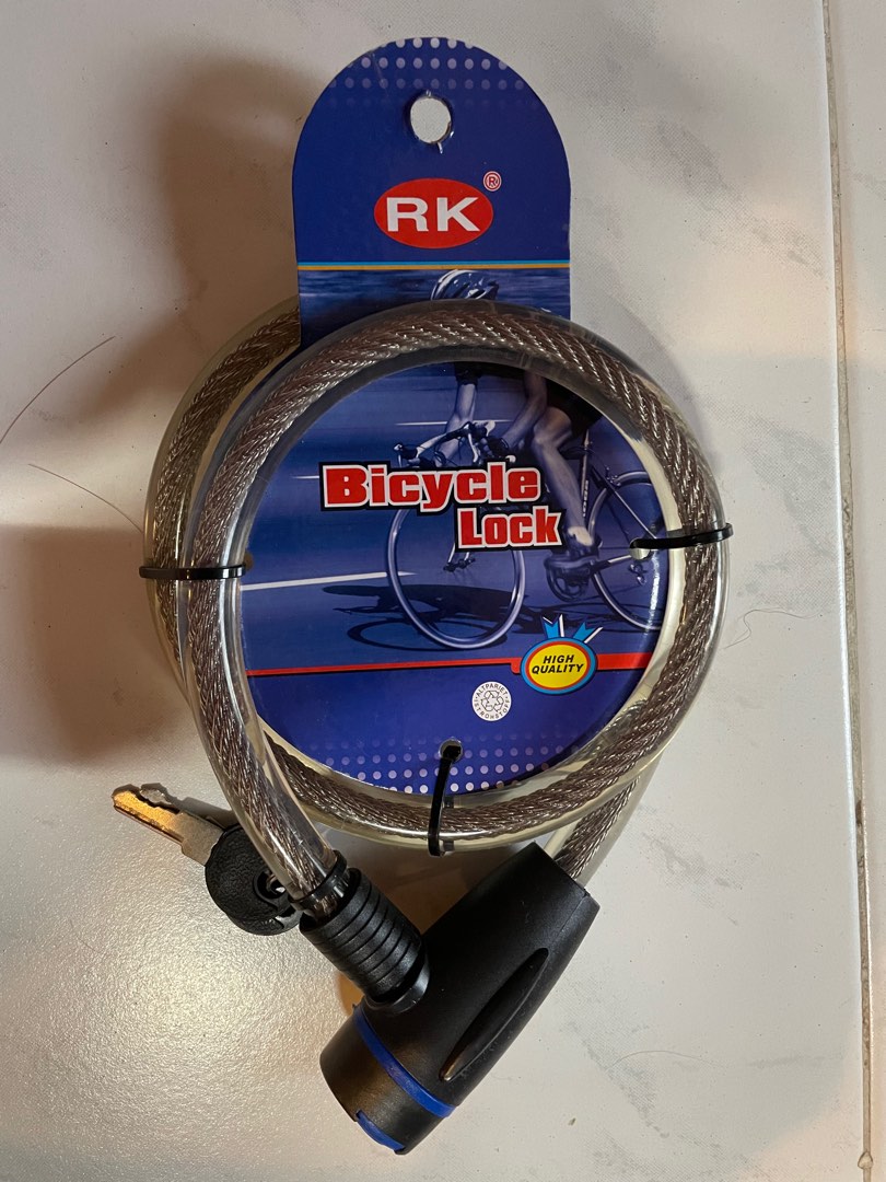 Bicycle Lock with Keys, Sports Equipment, Bicycles & Parts, Parts ...