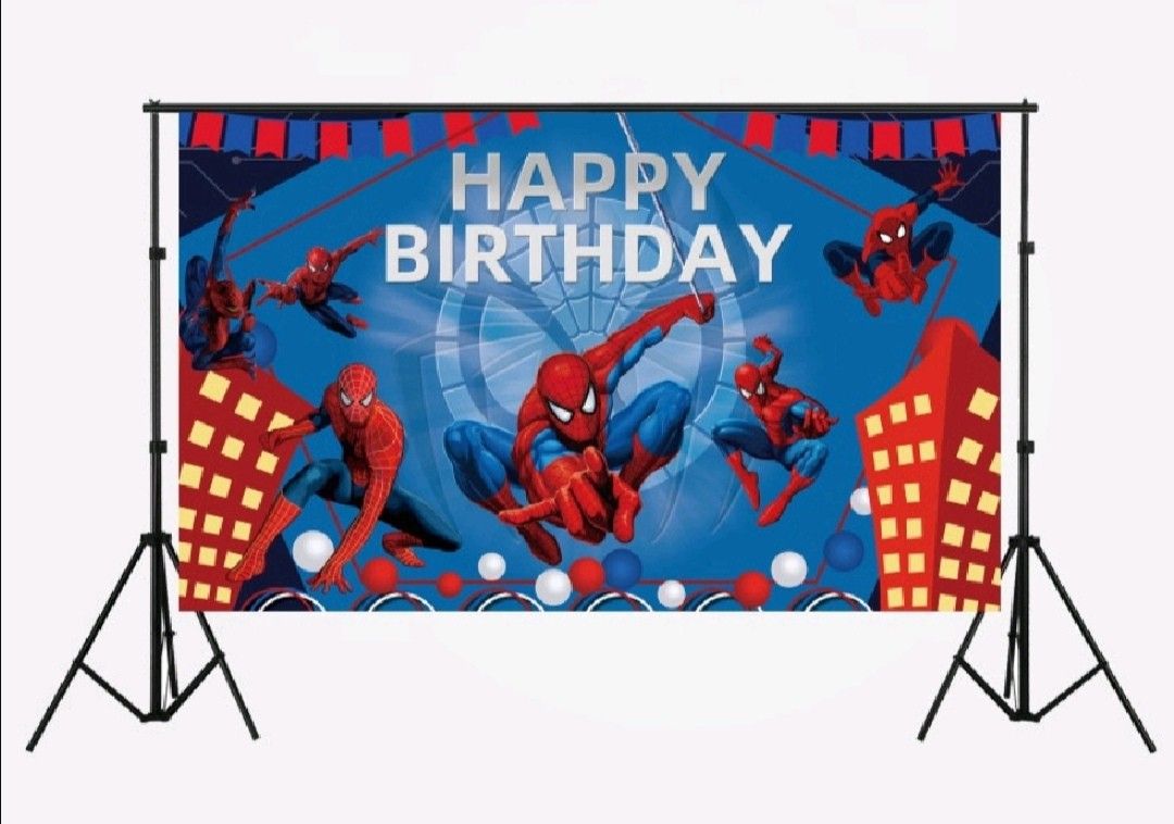 Big Happy Birthday Backdrop Banner Hobbies And Toys Stationary And Craft