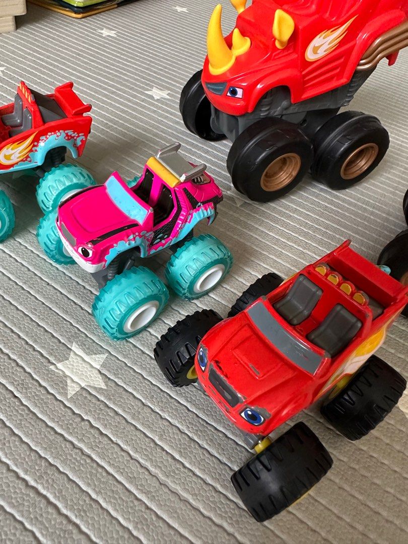 Blaze the monster machines car (5 cars), Hobbies & Toys, Toys & Games ...
