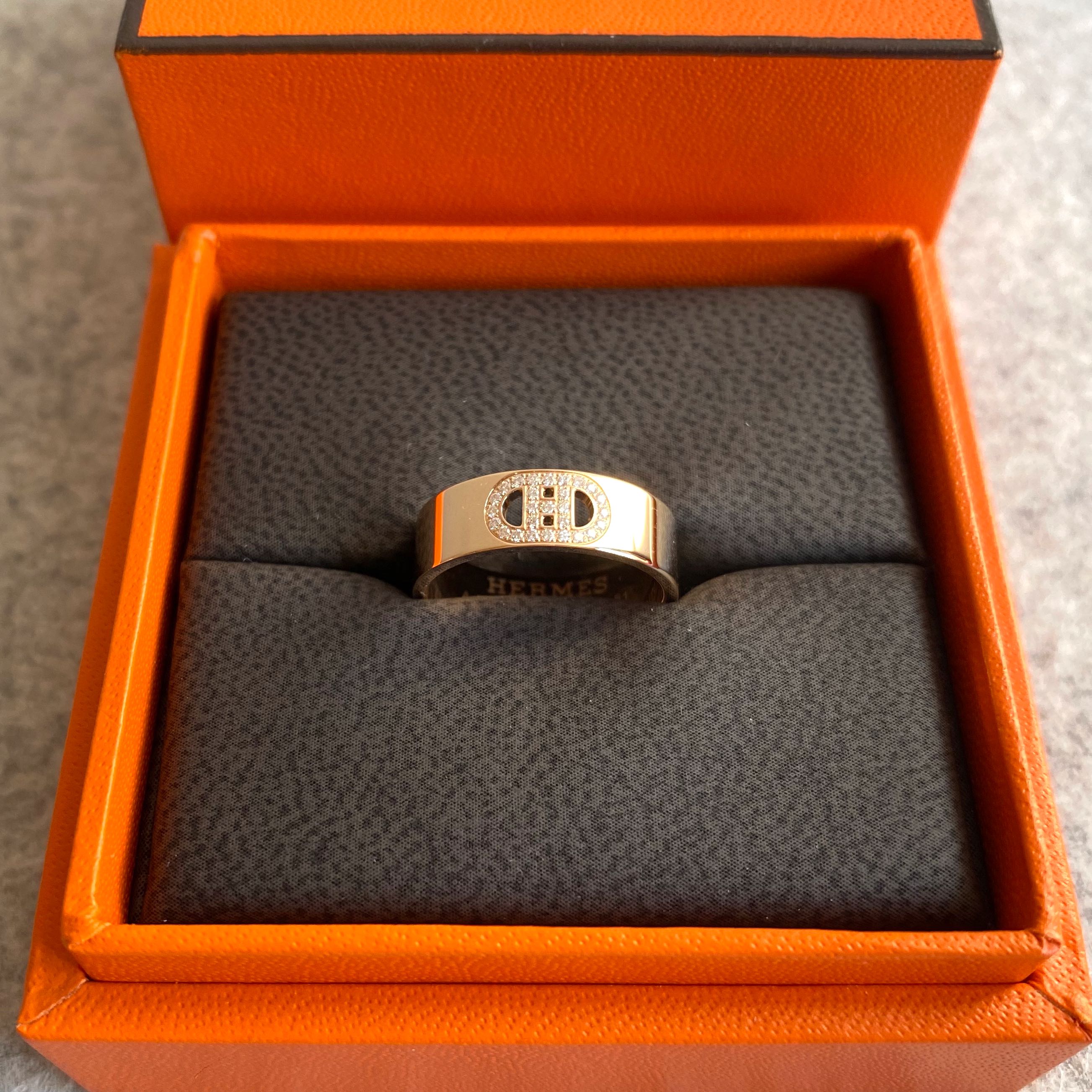$2500 OFF! BNIB Hermes Ring / Hermes D Andre Ring / Hermes H DAncre ...