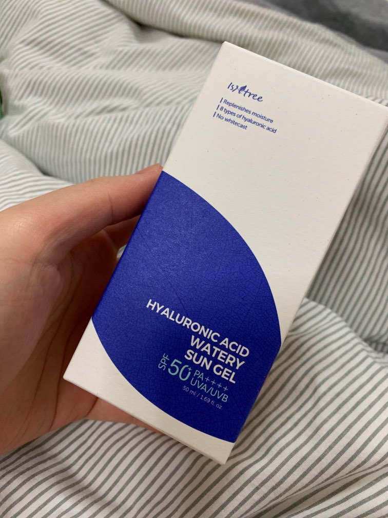 BNIB Isntree hyaluronic acid watery sun gel spf 50+ pa++++, Beauty ...