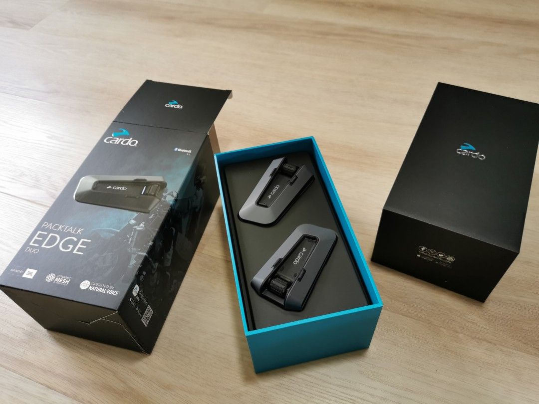 Brand New Cardo Packtalk Edge Duo Unit Helmet Comm Set with JBL ...