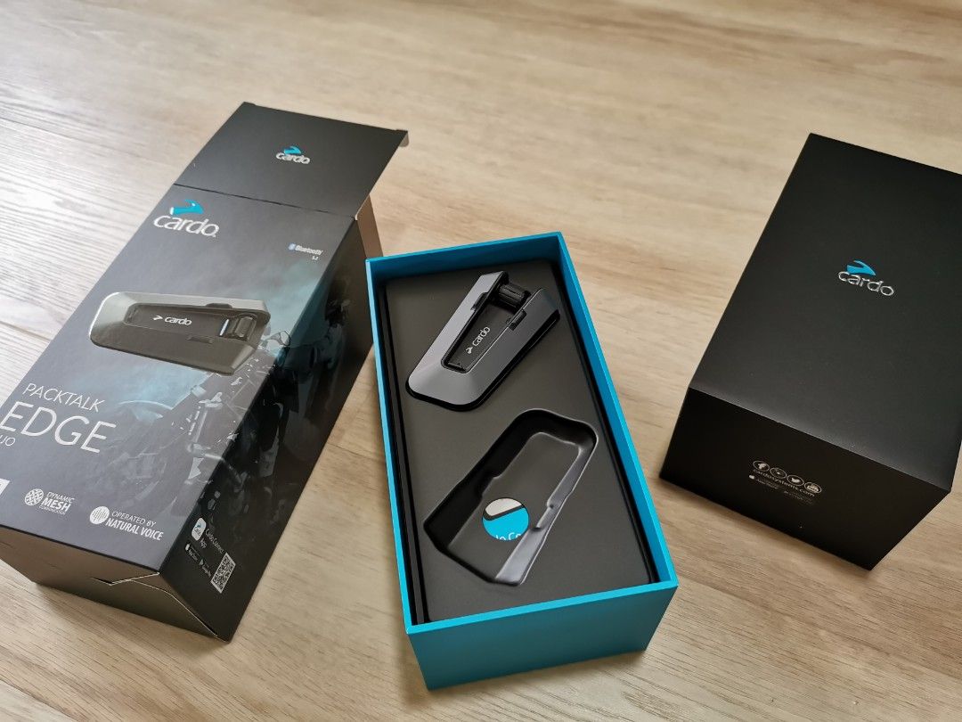 Brand New Cardo Packtalk Edge SINGLE Unit Helmet Comm Set with JBL ...