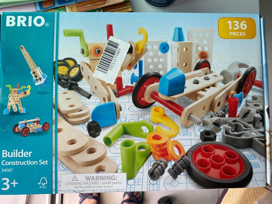 BRIO Builder Construction Set Building Kit , 136 Pieces, Hobbies & Toys, Toys & Games on Carousell