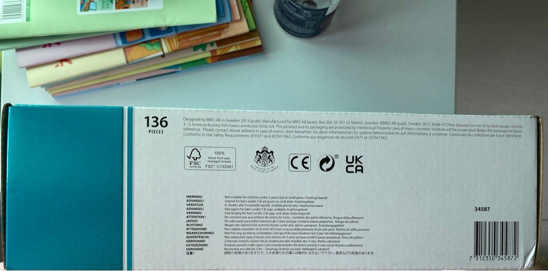 BRIO Builder Construction Set Building Kit , 136 Pieces, Hobbies & Toys ...