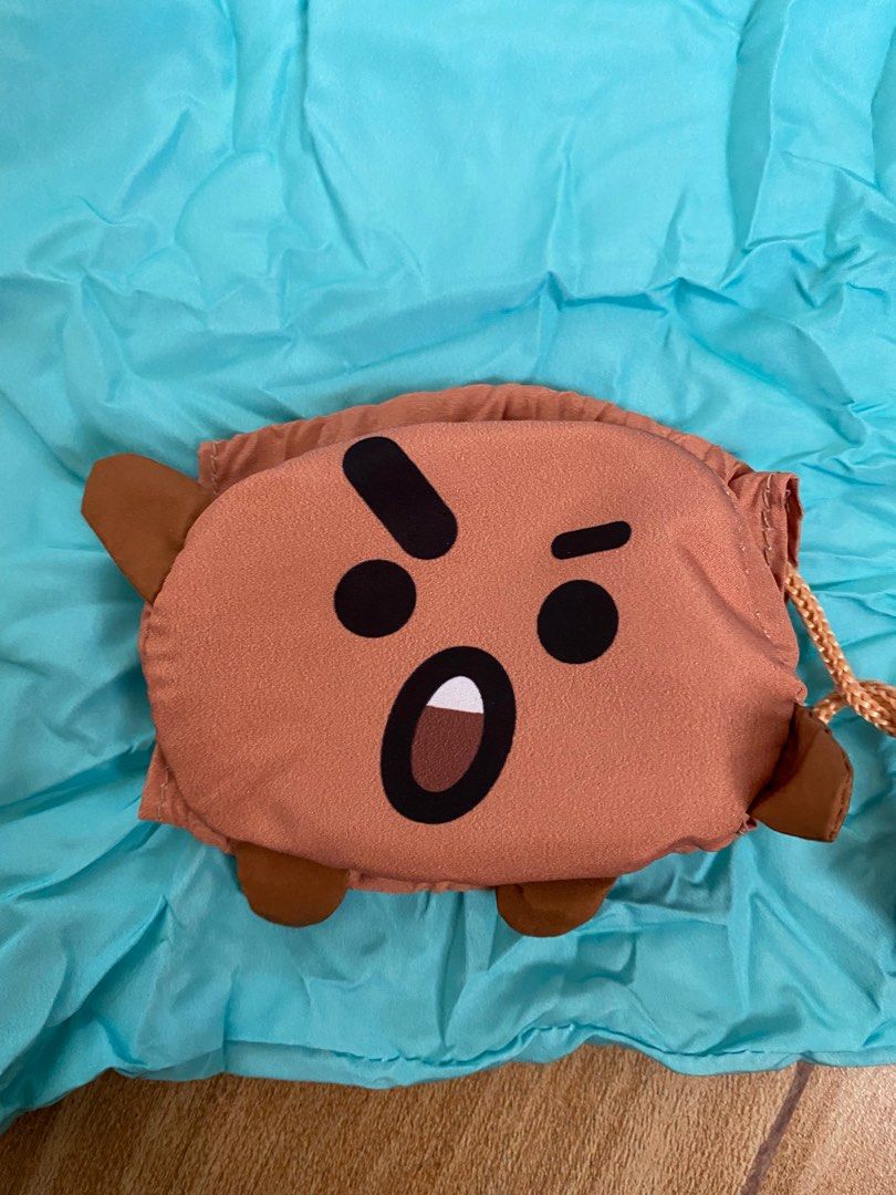 BT21 Shooky Eco Bag BTS Mic Drop Suga mascot set BT21 Shooky環保袋連Yoongi ...