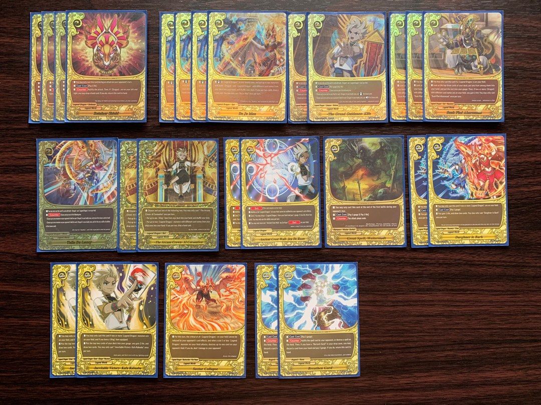 Buddyfight FB Legend Dragon Triple Buddy Deck, Hobbies & Toys, Toys ...