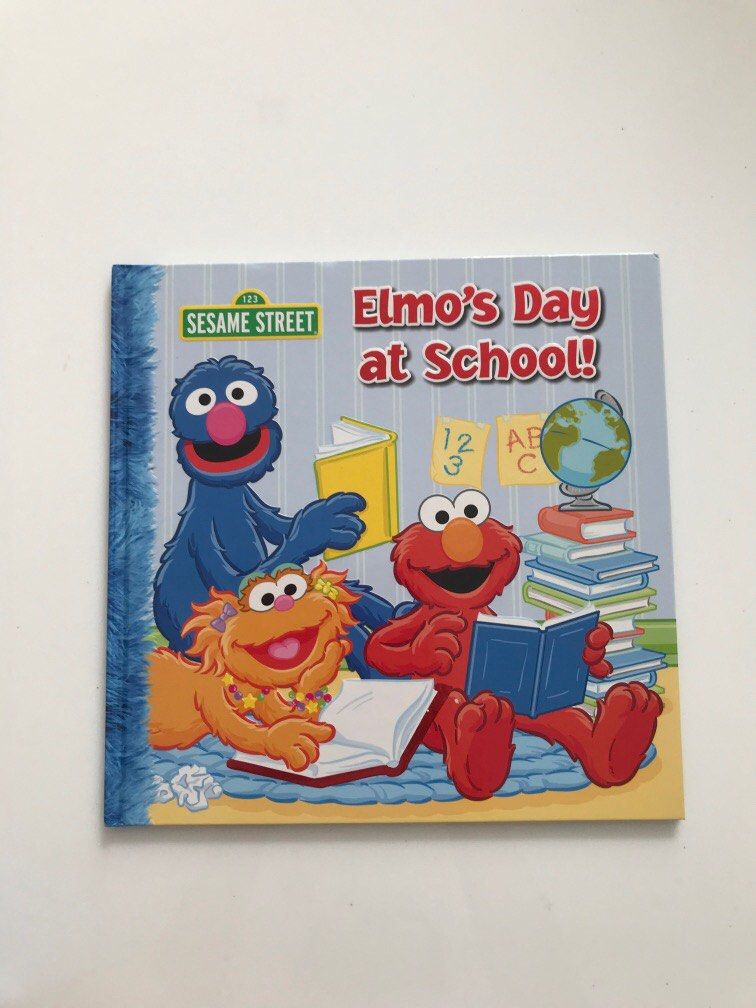 Buku Elmo's Day at School! Bk-ki-205, Buku & Alat Tulis, Buku di Carousell
