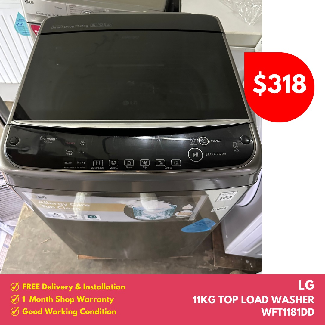 BUY NOW! LG 11kg Top Load Washer WFT1181DD (93064), TV & Home ...