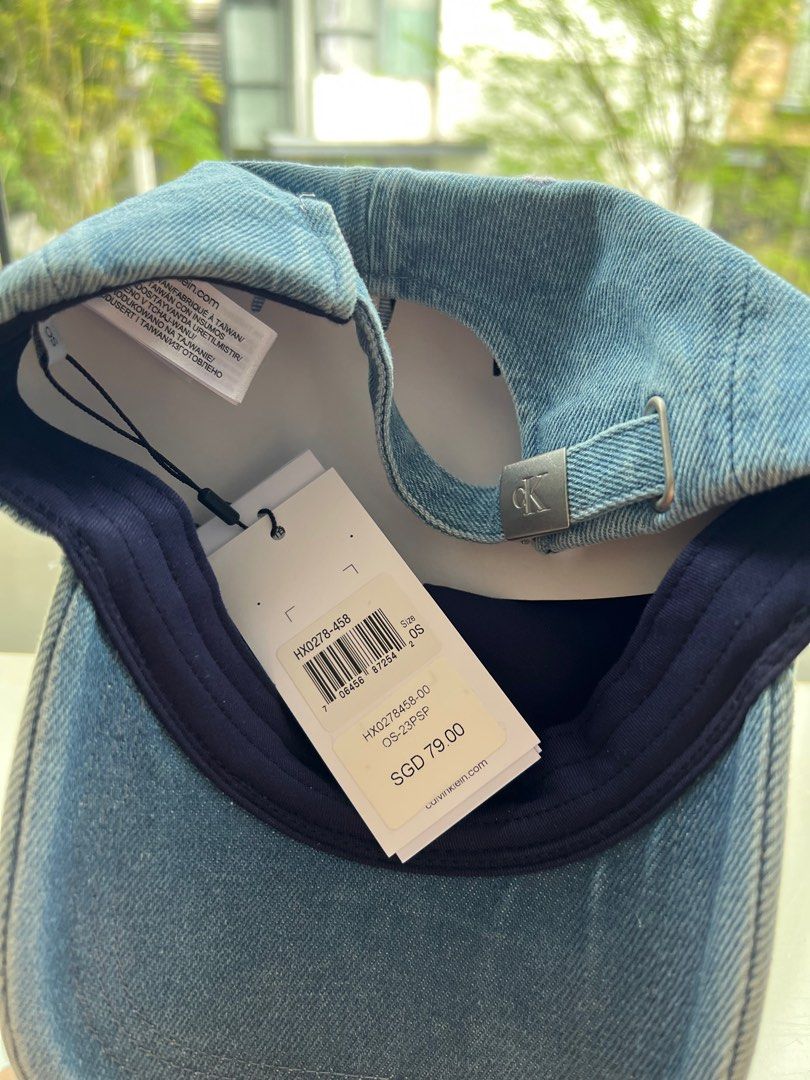 Calvin Klein Denim Cap, Men's Fashion, Watches & Accessories, Caps ...