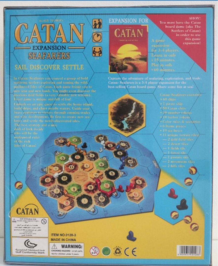 CATAN Basic + Seafarers Expansion, Hobbies & Toys, Toys & Games on ...