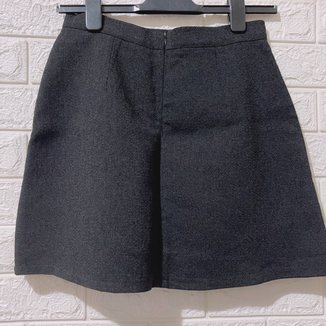 Chanel inspired tweed coords blouse and skirt on Carousell