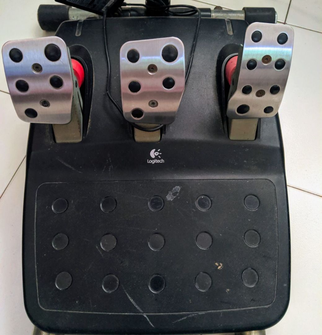 COMPLETE LOGITECH G27 WITH GENUINE OMP RACING WHEEL AND WHEEL PRO STAND ...