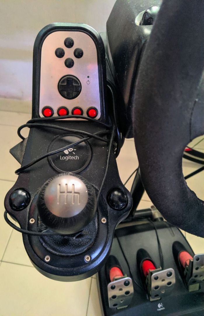 COMPLETE LOGITECH G27 WITH GENUINE OMP RACING WHEEL AND WHEEL PRO STAND ...