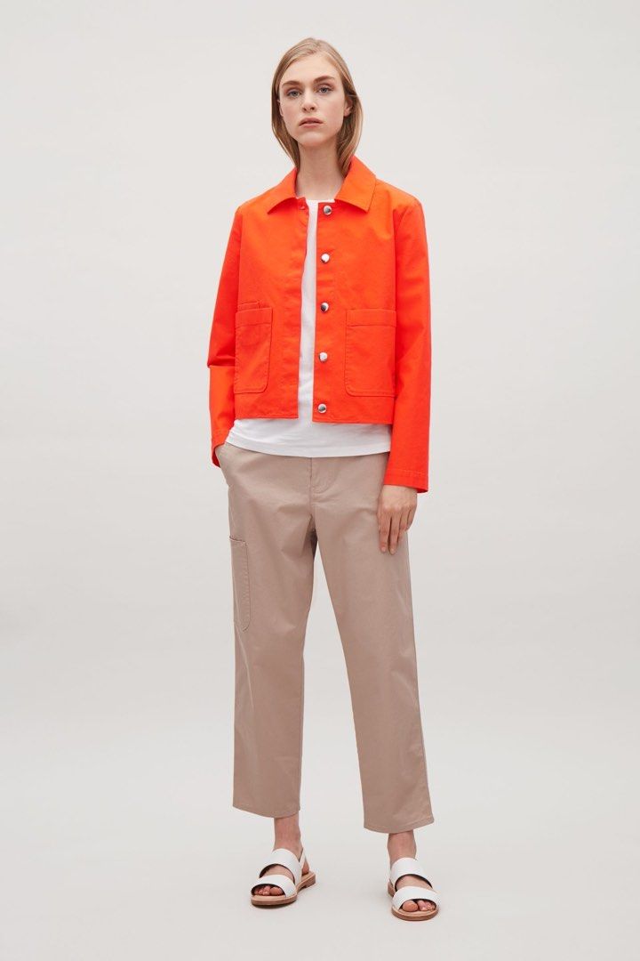 COS cropped boxy jacket, Women's Fashion, Coats, Jackets and Outerwear ...